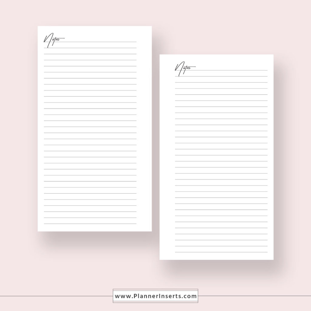 Notes Pages for Unlimited Instant Download – Digital Printable Planner ...