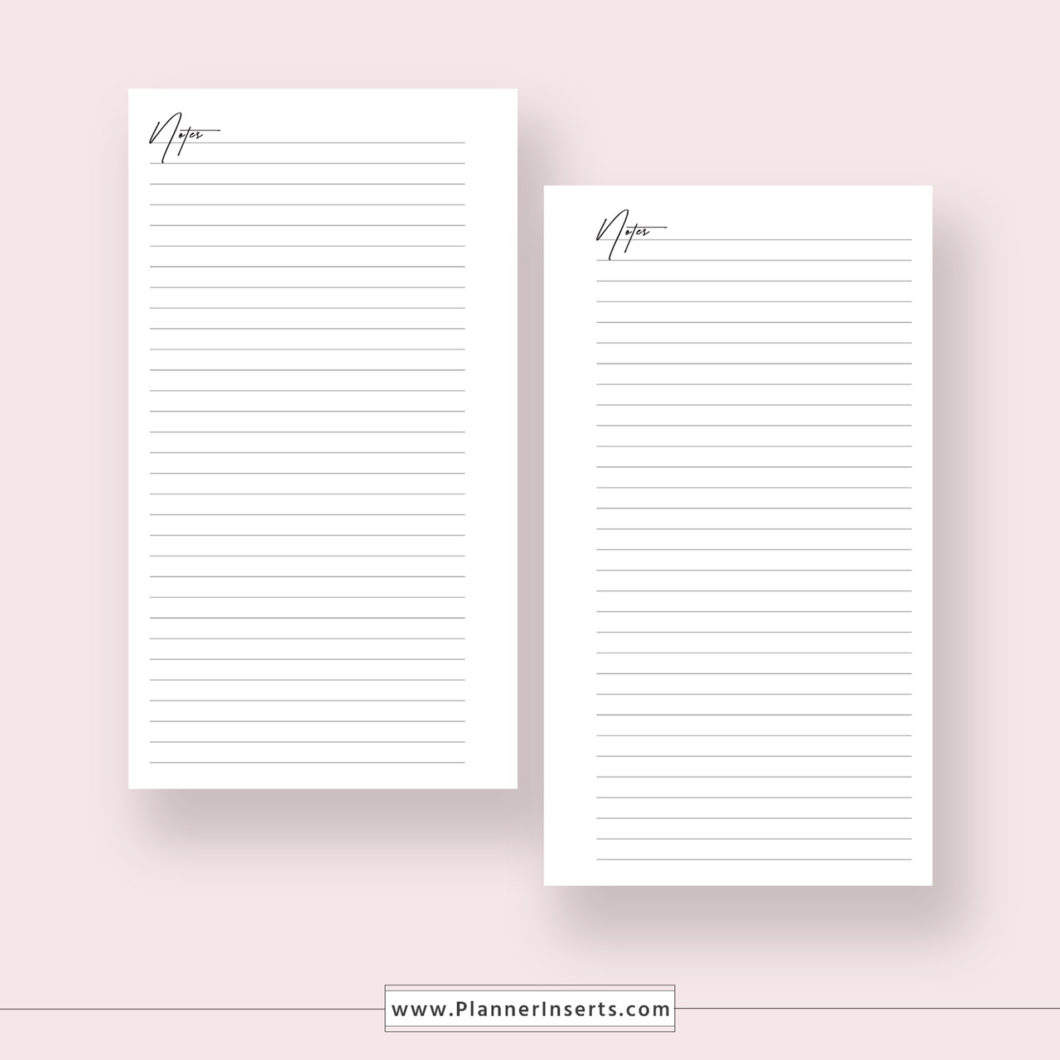 Notes Pages for Unlimited Instant Download – Digital Printable Planner ...