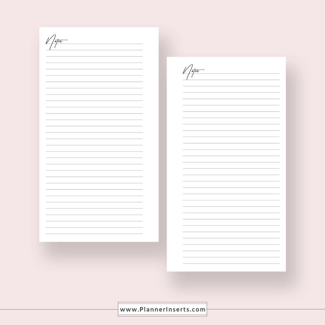 Notes Pages for Unlimited Instant Download – Digital Printable Planner ...