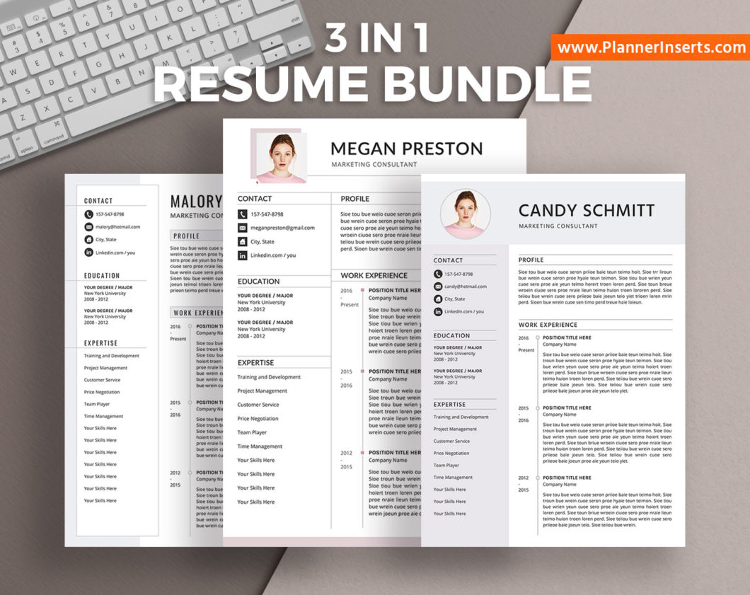 Resume Bundle – PlannerInserts.com