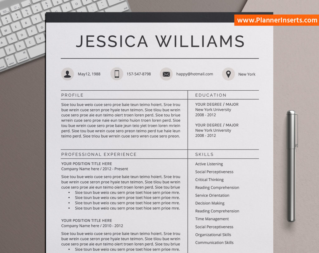 Job Winning CV Template Word, Professional CV Format, Modern and ...