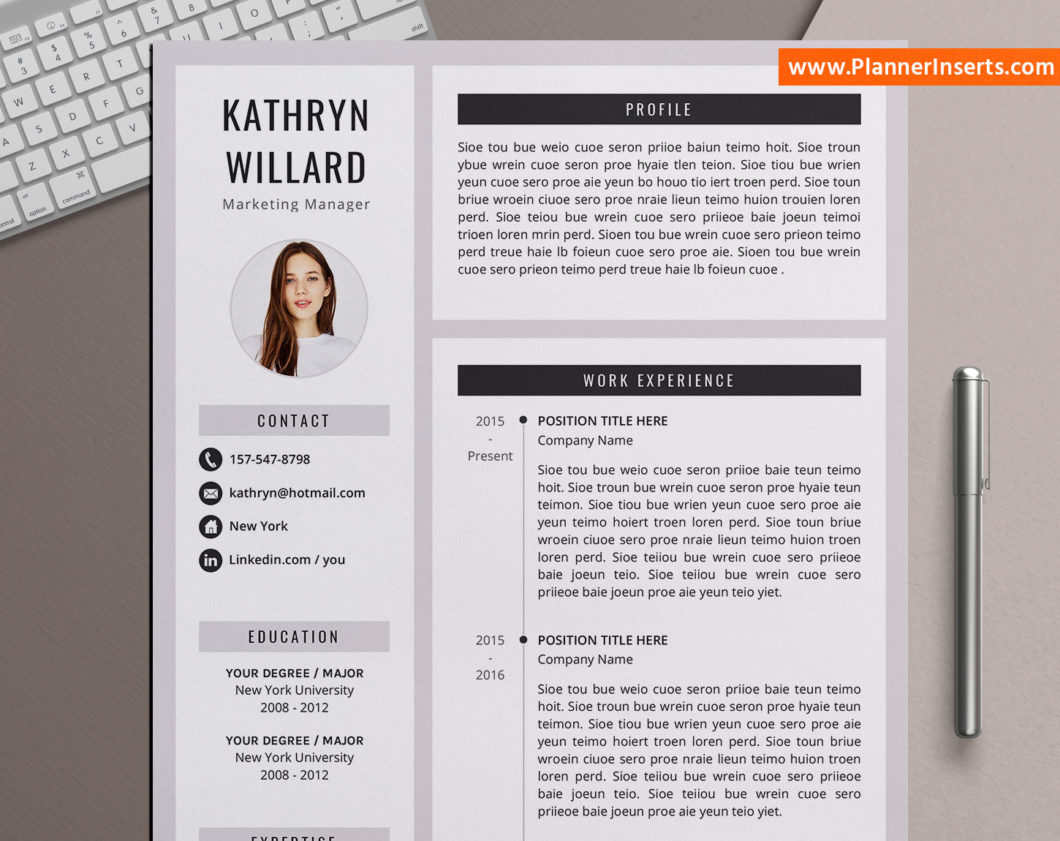 Best Selling CV Templates – PlannerInserts.com