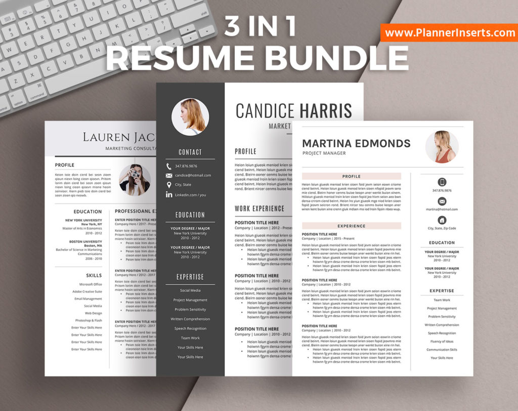 Resume Bundle – PlannerInserts.com