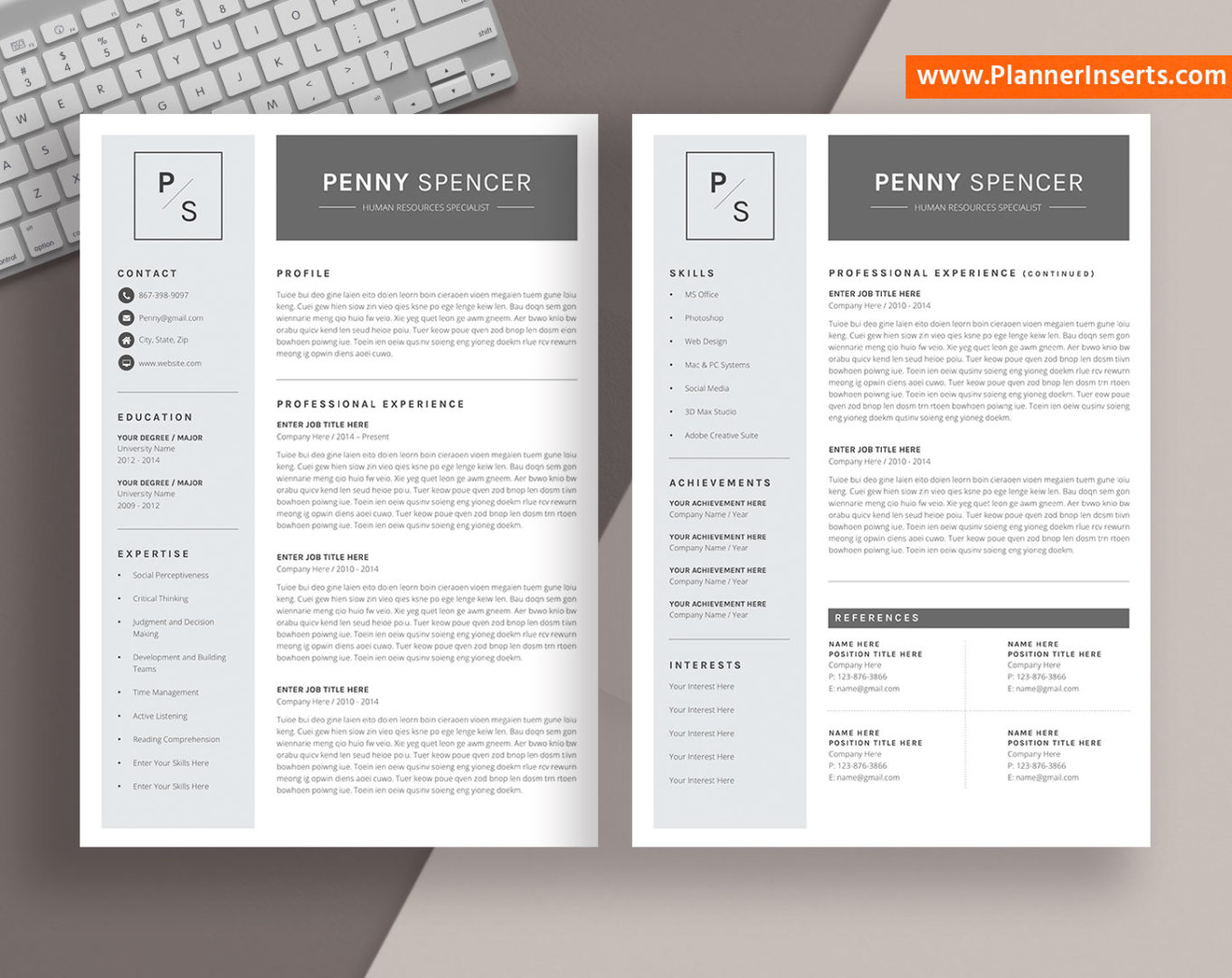 Job Winning CV Template for MS Word, Curriculum Vitae, Professional CV ...