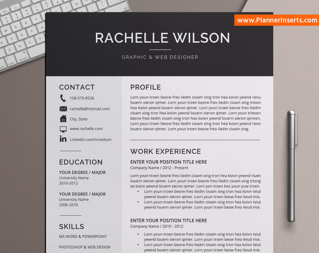 Professional and Simple CV Templates for Creating Better Personal ...
