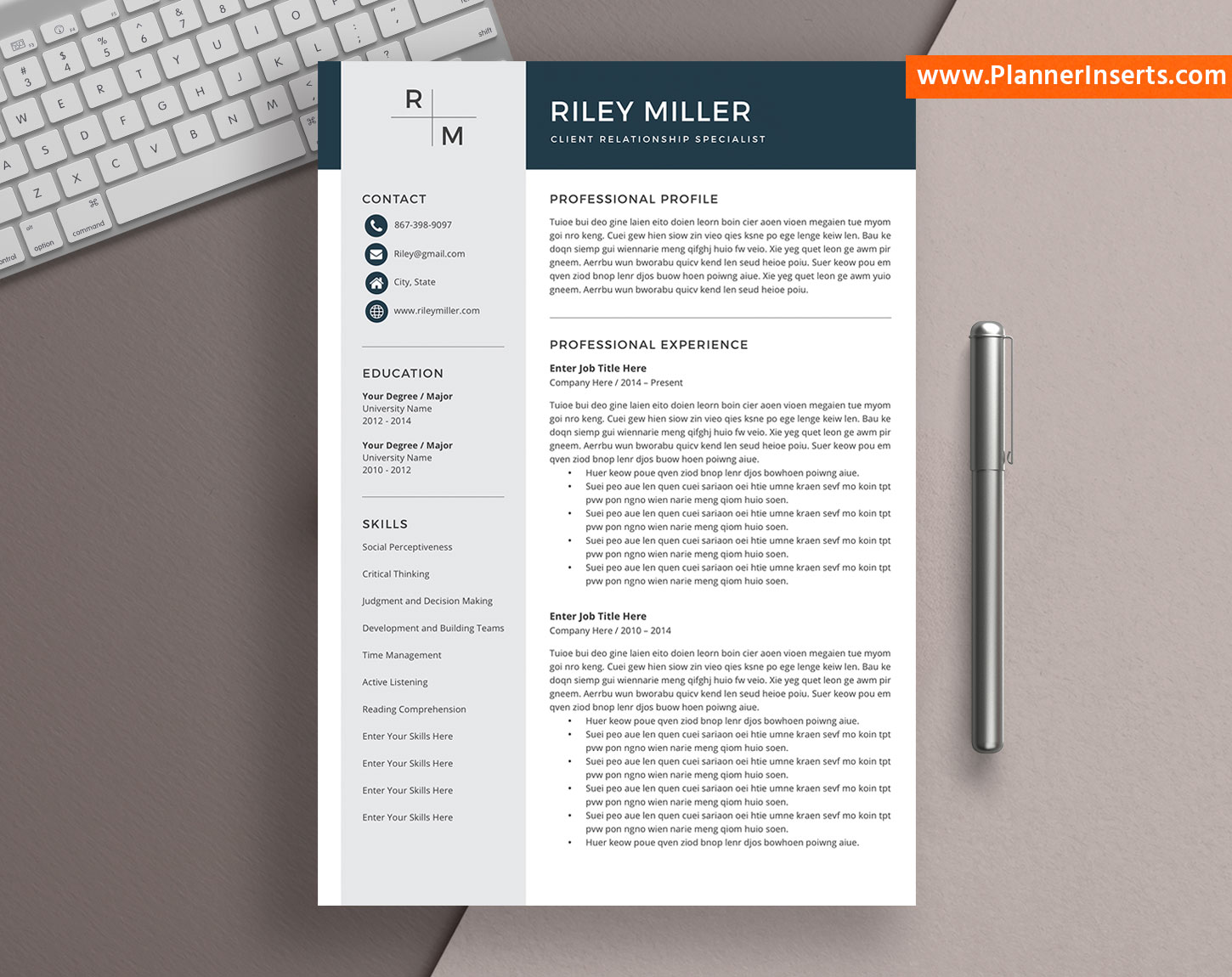 Editable CV Bundle Professional CV Templates Cover Letter MS Word Resume Templates Modern 
