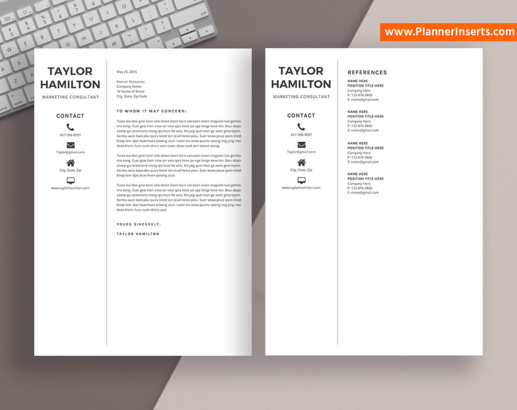 Editable CV Template for MS Word, Simple CV Format, Curriculum Vitae ...