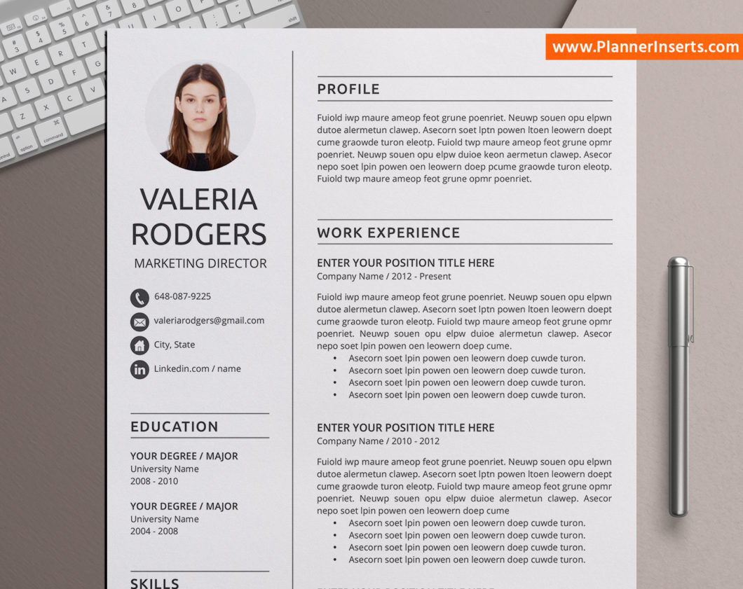 Professional and Simple CV Templates for Creating Better Personal ...
