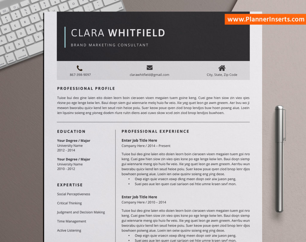 Job Winning CV Template Word, Professional CV Format, Creative and ...