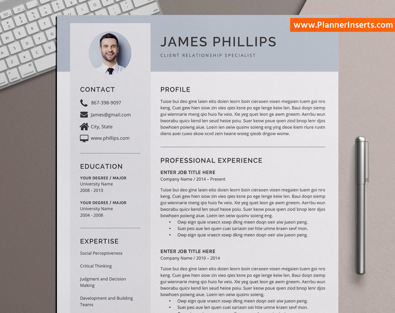 Professional and Simple CV Templates for Creating Better Personal ...