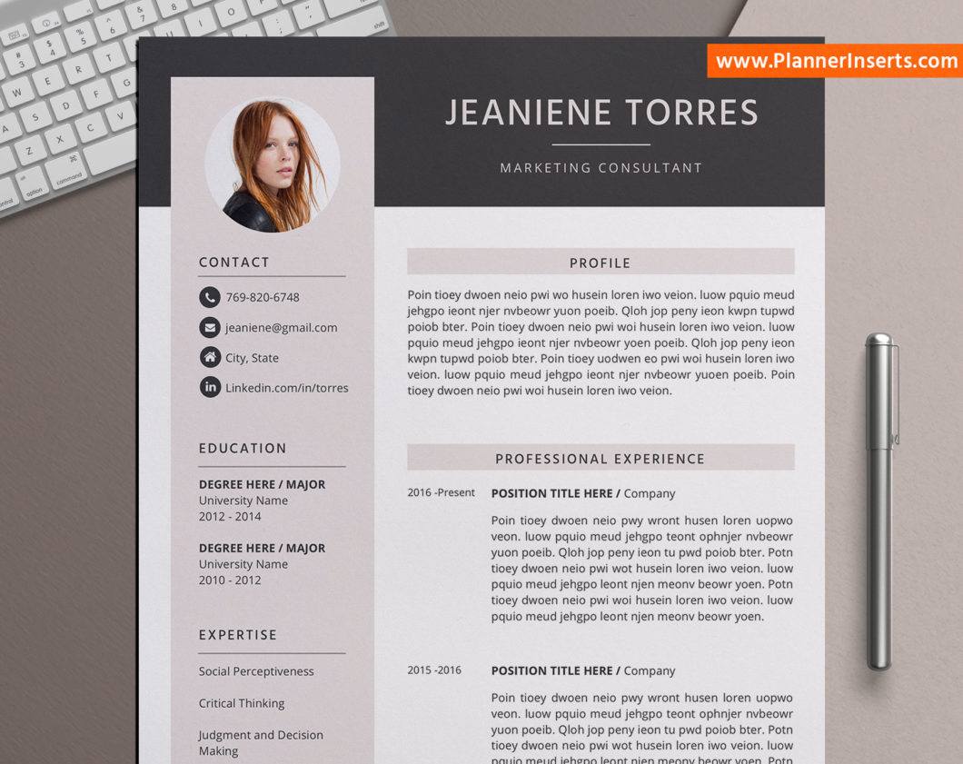 Best Selling CV Templates – PlannerInserts.com